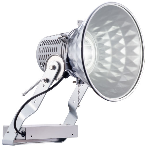 HID投光器 アイスポラートのデザインを継承したLED投光器。駐車場・仮設現場・広場などにおすすめ。配光：中角タイプ光源色：昼白色(5000K)器具光束：15000lm消費電力(200V)：127W平均演色評価数：Ra70質量：8.4kg1...