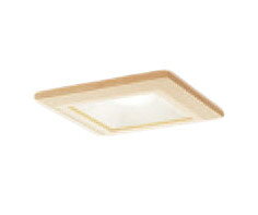 LED内蔵、電源ユニット内蔵LED（温白色タイプ）1個色温度：3500K埋込穴角：□100mm埋込高：80mm器具光束：430lm電圧：100V消費電力：5.6W消費効率：76.7lm/W【木製枠】白木Ra83【適合ライトコントロール】リビ...