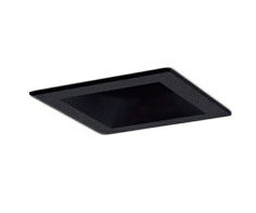 ランプ別売（口金GX53-1）LEDフラットランプφ70（口金GX53-1）用55度までの傾斜天井に取付可能埋込穴角：□100mm埋込高：80mm【アルミダイカスト枠】ブラックつや消しLEDフラットランプφ70（口金GX53-1）用55度ま...