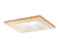 LED内蔵、電源ユニット内蔵LED（昼白色タイプ）1個色温度：5000K埋込穴角：□100mm埋込高：80mm器具光束：440lm電圧：100V消費電力：4.5W消費効率：97.7lm/W【木製枠】白木Ra8360形電球1灯器具相当55度ま...