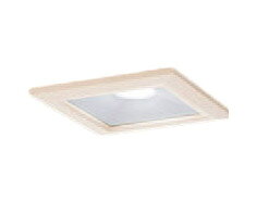 LED内蔵、電源ユニット内蔵LED（昼白色タイプ）1個色温度：5000K埋込穴角：□125mm埋込高：80mm器具光束：440lm電圧：100V消費電力：4.5W消費効率：97.7lm/W【木製枠】白木Ra8360形電球1灯器具相当55度ま...