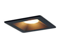 LED内蔵、電源ユニット内蔵LED（電球色タイプ）1個色温度：2700K埋込穴角：□100mm埋込高：80mm器具光束：590lm電圧：100V消費電力：7.4W消費効率：79.7lm/W【アルミダイカスト枠】ブラックつや消しRa83100...