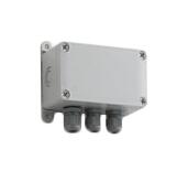 樹脂（ホワイトグレー色）巾125・高75・出60・0.3kg壁面取付専用2分岐防雨型【防雨】検索用カテゴリ487