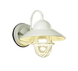 (ランプ付)LED電球 4.2W（E17）電球色 2700Kアルミダイカスト・アルミ板 白塗装アルミ管 白塗装ガラス 透明巾210 高220 出255mm1.2kg■AC100V■調光器併用不可7VA定格光束 320lm消費電力 4.2WR...