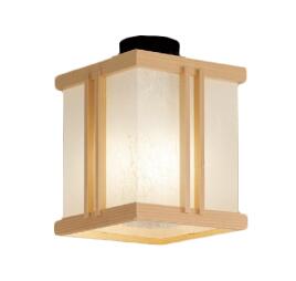 推奨ランプとの組み合わせ価格です推奨ランプ：LDA8L-G/60W/2光束：685lm消費電力：7.8W電球色 2700K幅□150・高200質量：0.4kg白木、プラスチック(和紙入り)角形引掛シーリングボディ取付不可丸形引掛シーリングは...