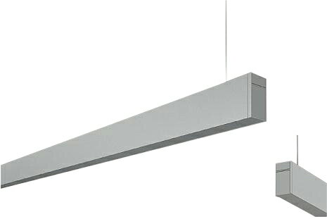 建築空間をトレースするように照明設計するラインベースライト。温白色 3500KRa83光束：5150lm消費電力：54W本体：アルミ型材 シルバーアルマイトカバー：アクリル 乳白ボルト取付専用調光可能範囲5%〜100%最大接続容量：400V...