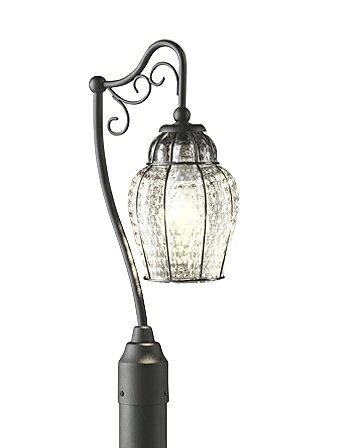 電球色光束：284lm消費電力：4WRa942700KLED電球クリアミニクリプトン形4W（E17）No.292JL真鍮、アルミ管（黒色）ガラス（透明・模様入）巾140・長217・地上高1324・3.6kg調光器不可コード付属なし手造りのた...