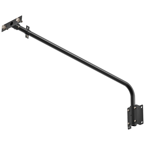 900mmタイプ屋外用ワイヤ取付金具付パイプ：鋼管・ダークグレイ器具本体との取付方法：アーム先端に付属のM10ボルトで取付け。上向、下向360°取付可能質量:2kg検索用カテゴリ401