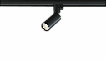 温白色/3500K・Ra93定格光束：430lm消費電力：4Wランプ付LED4W（E11） 中角形12Vダイクロハロゲン35W相当アルミ型材 黒塗装アルミダイカスト 黒塗装径φ40 長92 吊高46mm0.2kg5VA首振90°・回転360...