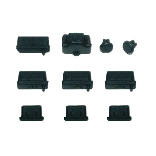 monofive ノ－トパソコン用 (USB Type-C) 各種保護カバー 10個入 シリコンタイプ (黒) MF-CAP5-C10B・ノートパソコン コネクタポート(メス)用 各種保護カバーキャップ 10個入です・USB3.1 Type...