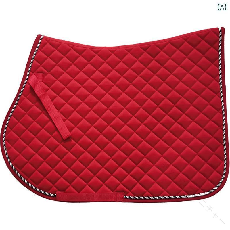 【原産国／製造国: 中国】 .ゼッケン 乗馬用品 乗馬用具 ポリエステル 綿 スポンジ 汗取り 通気 厚手 馬具 総合馬術 鞍 サドルパッド 英国風 シンプル チェック柄 赤 黒 紺 乗馬サドルパッド 馬鞍パッド 乗馬ゼッケン 乗馬ギア 馬...