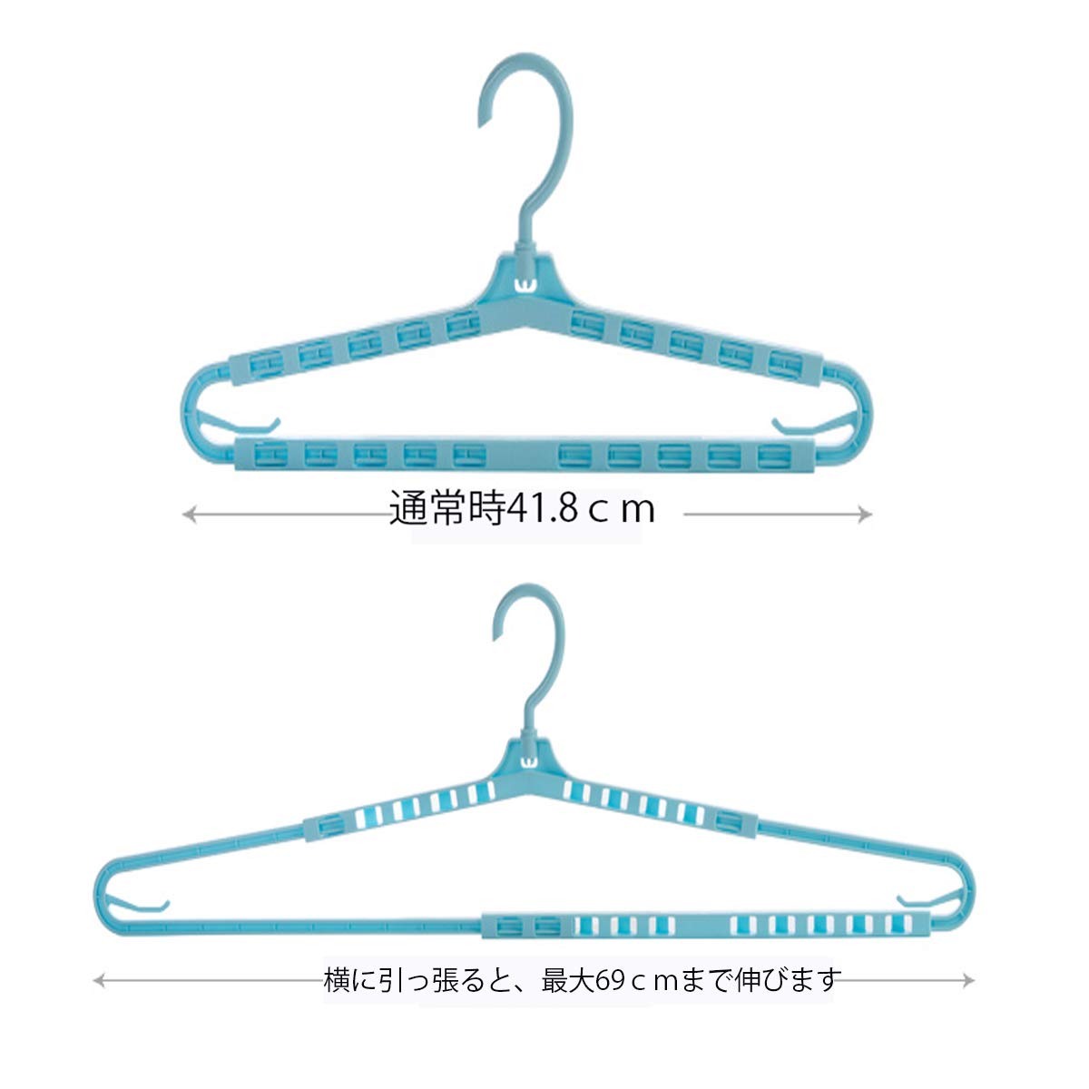 • 1.【多機能】伸縮機能のあるバスタオル用ハンガーです。大きなバスタオルも楽々広げて掛けられるし、着物、浴衣、道着、シーツやバスマットなどの大物衣類もすぐ干します。伸び縮む時は通常通り衣類をかけられる、コンパクトで収納便利です • 2.【...