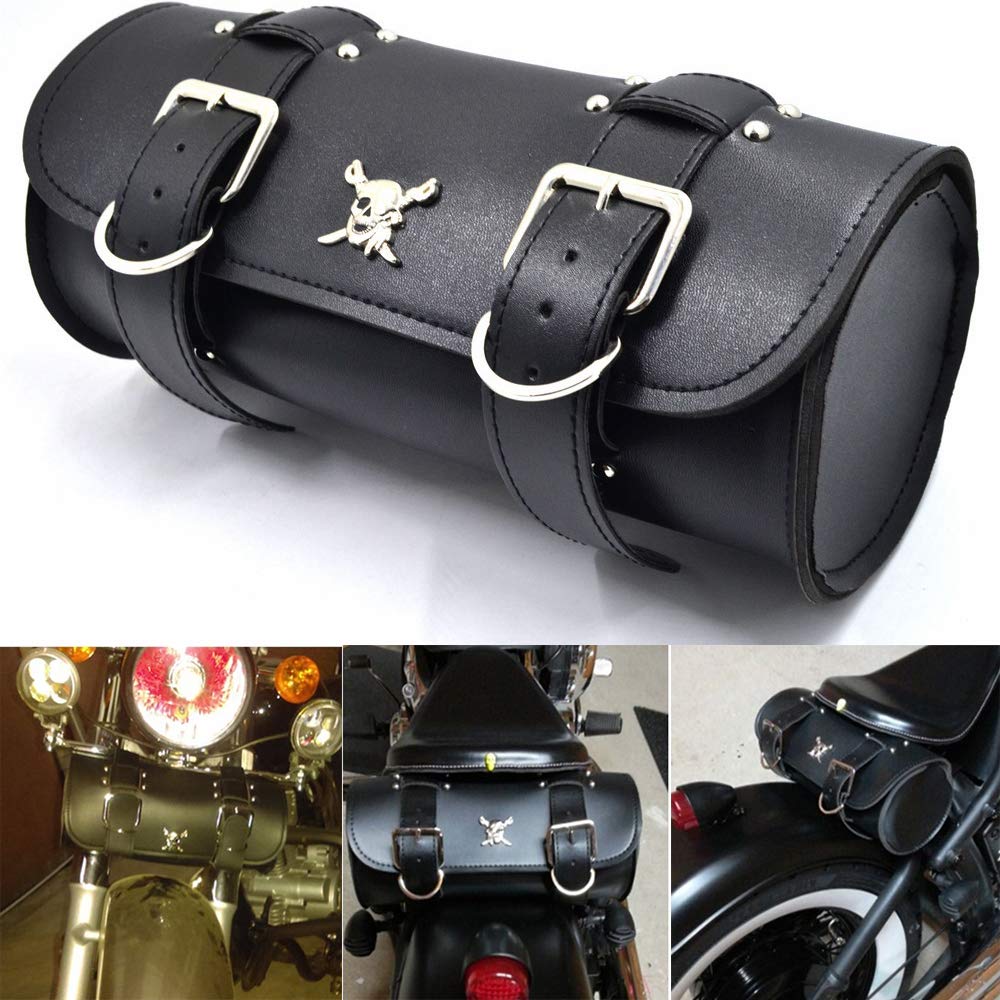 • これは、2つのバックルストラップを備えたバイクに非常に便利なPUレザー収納ツールバッグです。これは、バレルラウンド形状のツールバッグの一種で、ストラップを前にすばやくリリースできます。 • クロムスタッドとハードウェアを備えたスマートな...