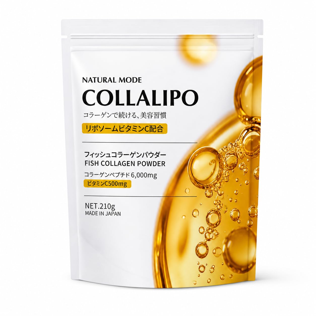 • 【1日目安7gで美容習慣】 COLLALIPOは、1日目安量7gあたりコラーゲンペプチド6,000mg、ビタミンC500mgを配合したコラーゲンパウダーです。毎日のインナー美容習慣に、コラーゲンとビタミンCを手軽に取り入れられます。 •...