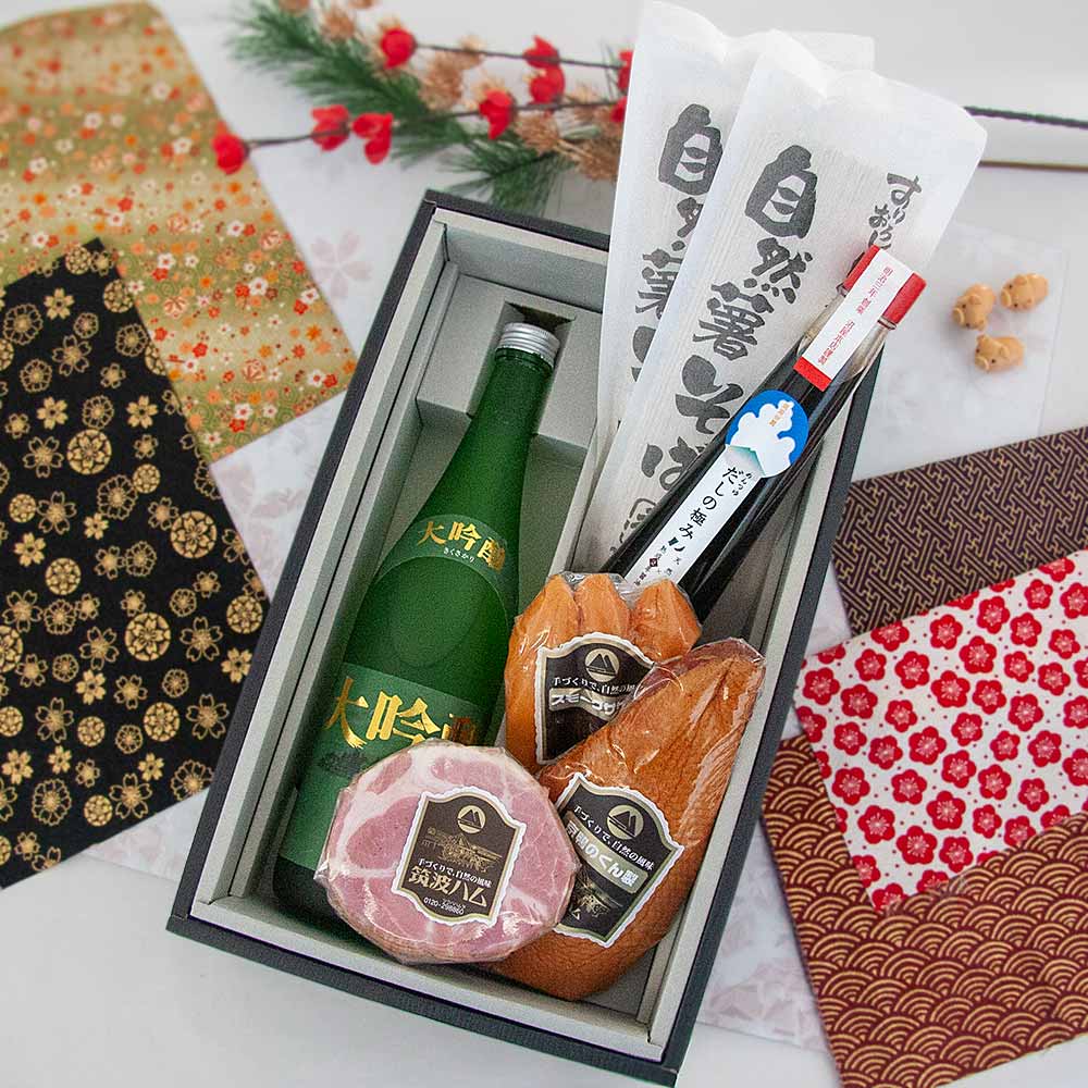 お酒を愉しむ 香りたつそばギフトセット 商品名 お酒を愉しむ 香りたつそばギフトセット 原材料産地 筑波ハム商品：国産豚（茨城県産）、国産鴨肉 （京都府産もしくは岡山県産）、国産鶏肉 自然薯そば：小麦粉（国内製造）、そば粉（国産）、やまのい...