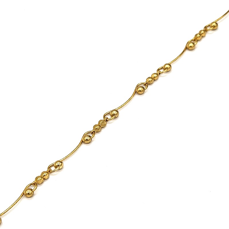 ベネチアンチェーンです。 【サイズ】 太さ：約1.1mm チェーンはメッキ加工のため2～3営業日ほどお時間をいただきます。 在庫切れになっている商品や大口注文・ネックレス加工をご希望されるお客様はお気軽にお問い合わせください。 全てのチェー...