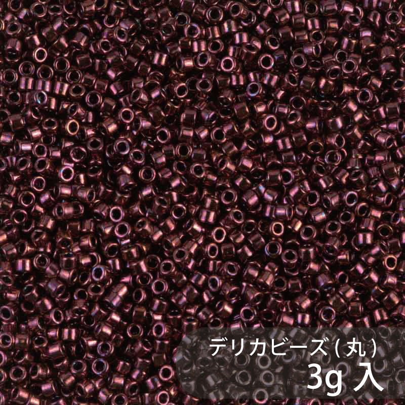 【サイズ】11/0外径：約1.6mm 穴の大きさ：約0.8mm 入数：3g(約600粒) 糸が通りやすいよう穴が大きめであり、ガラスの部分が薄く軽いビーズです。 ビーズ織り・ビーズステッチに適しています。 ※製造ロットにより、同じ品番でも多...