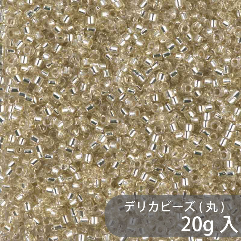 【サイズ】11/0外径：約1.6mm 穴の大きさ：約0.8mm 入数：20g(約4000粒) 糸が通りやすいよう穴が大きめであり、ガラスの部分が薄く軽いビーズです。 ビーズ織り・ビーズステッチに適しています。 ※製造ロットにより、同じ品番で...