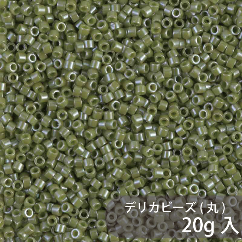 【サイズ】11/0外径：約1.6mm 穴の大きさ：約0.8mm 入数：20g(約4000粒) 糸が通りやすいよう穴が大きめであり、ガラスの部分が薄く軽いビーズです。 ビーズ織り・ビーズステッチに適しています。 ※製造ロットにより、同じ品番で...