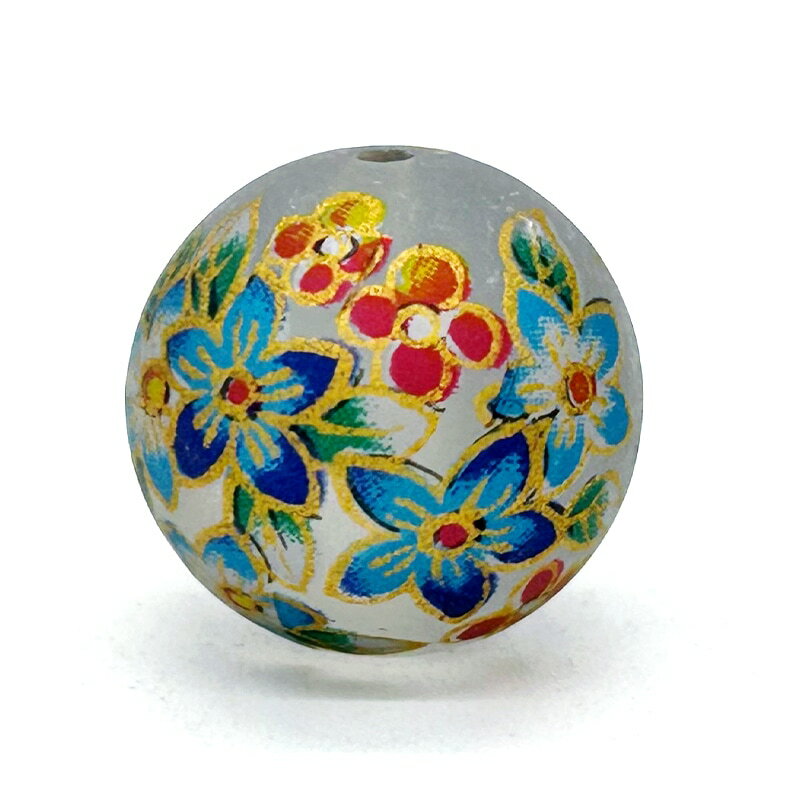 プラスチックの玉にシールを転写したものになります。 つなぎ目が見えたり、柄が途中で切れているものもございます。 ご了承ください。 日本国内で加工を行っております。 他にも色・柄がございます。ご希望の色・柄にて生産承ります。 色・柄のサンプル...