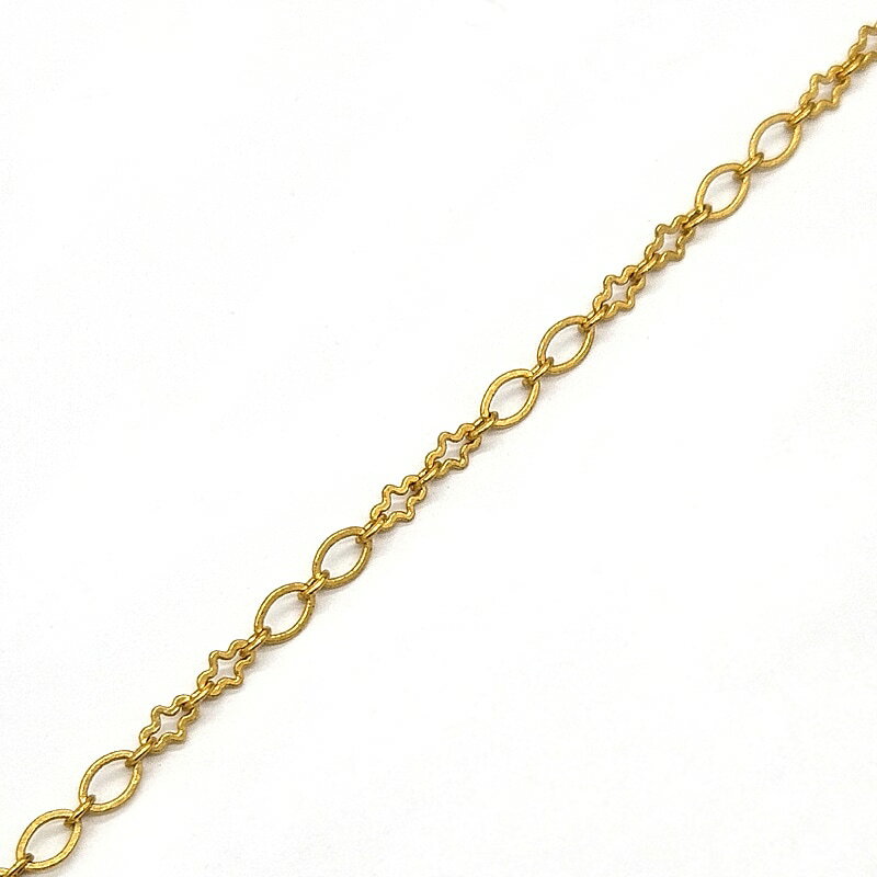 デザインチェーンです。 【サイズ】 太さ：約3.5mm 線径：約0.4mm チェーンはメッキ加工のため2～3営業日ほどお時間をいただきます。 在庫切れになっている商品や大口注文・ネックレス加工をご希望されるお客様はお気軽にお問い合わせくださ...