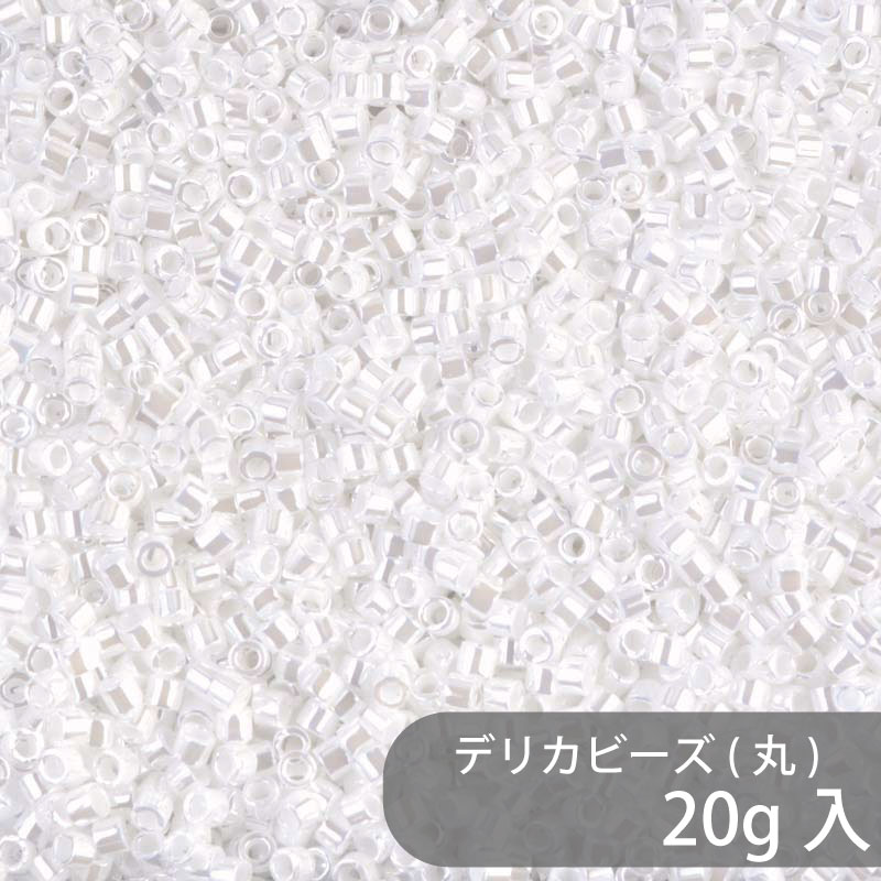 【サイズ】11/0外径：約1.6mm 穴の大きさ：約0.8mm 入数：20g(約4000粒) 糸が通りやすいよう穴が大きめであり、ガラスの部分が薄く軽いビーズです。 ※製造ロットにより、同じ品番でも多少の色違いが生じる場合があります。予めご...