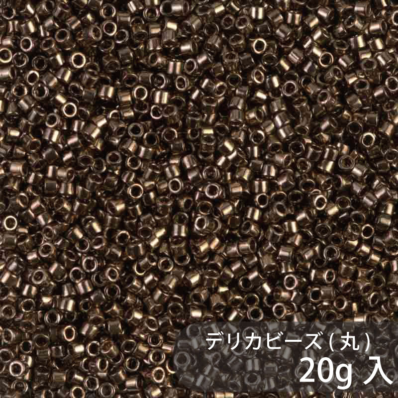 【サイズ】11/0外径：約1.6mm 穴の大きさ：約0.8mm 入数：20g(約4000粒) 糸が通りやすいよう穴が大きめであり、ガラスの部分が薄く軽いビーズです。 ビーズ織り・ビーズステッチに適しています。 ※製造ロットにより、同じ品番で...