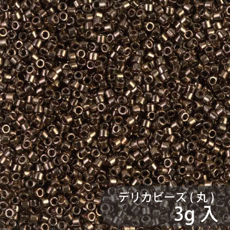【サイズ】11/0外径：約1.6mm 穴の大きさ：約0.8mm 入数：3g(約600粒) 糸が通りやすいよう穴が大きめであり、ガラスの部分が薄く軽いビーズです。 ビーズ織り・ビーズステッチに適しています。 ※製造ロットにより、同じ品番でも多...