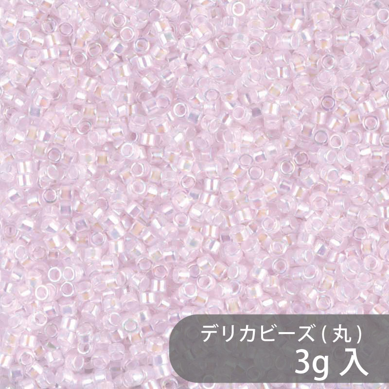 【サイズ】11/0外径：約1.6mm 穴の大きさ：約0.8mm 入数：3g(約600粒) 糸が通りやすいよう穴が大きめであり、ガラスの部分が薄く軽いビーズです。 ビーズ織り・ビーズステッチに適しています。 ※製造ロットにより、同じ品番でも多...