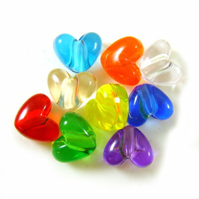 ※複数のカラーがミックスされた、アソート商品です。入っているカラーは小袋により異なります。 カラーの指定はできませんのでご了承ください。 カラー番号：1 カラー名：透明色(Mix) 【サイズ】 10x12mm 内径：約3mm カラフルなプラ...