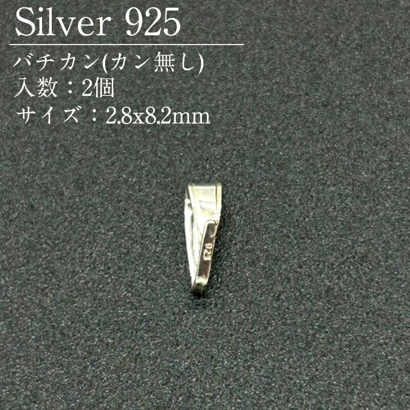 バチカン サイズ：2.8x8.2mm スターリングシルバー(SV925)のパーツです。 アメリカやイタリア等の海外から、高品質なシルバー製品を取り寄せています。 【ご注意ください】・素材の性質上、使用状況や保管状況によって変色する場合がござ...