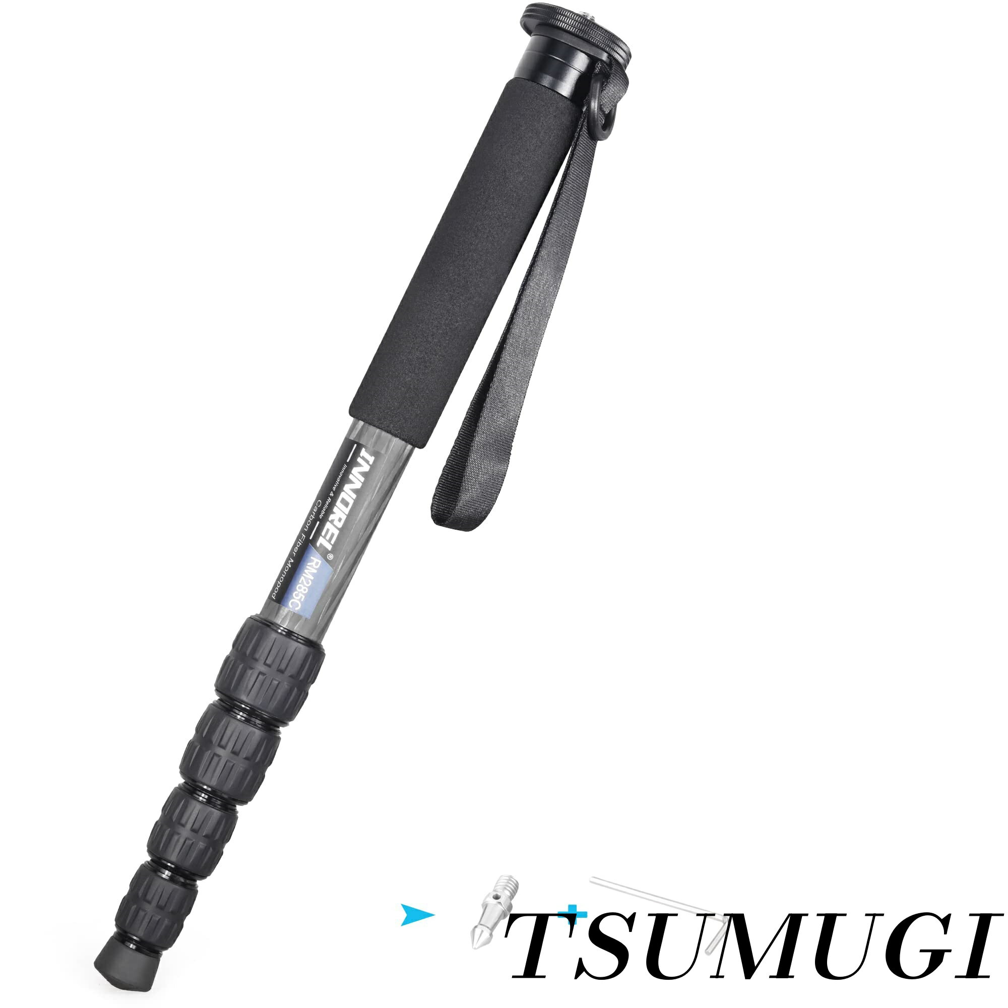 【抜群な品質】5節パイプはすべて10層カーボンファイバで作られ、 CNCとアノード酸化技術と結合して、この剛性と軽量性に兼備のカメラ用一脚を作り上げました。【ポータブル＆高荷重】最大22lb/10kgの荷重性能が持っているが,、正味重量は僅...