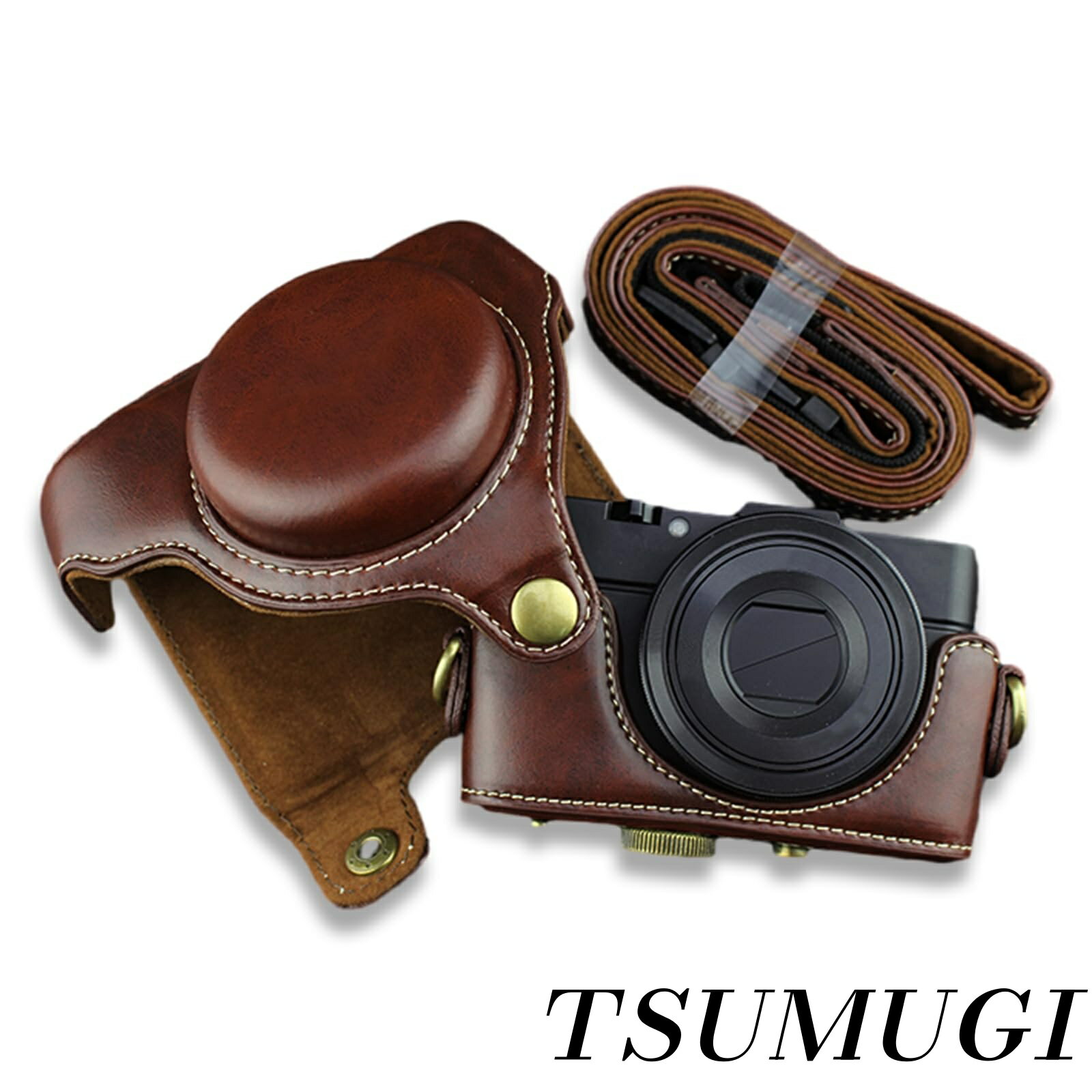 DSC-RX100M2 DSC-RX100M3 DSC-RX100M4 DSC-RX100M5 18-55mm 15-45mmレンズのサイズに合わせて作られた専用のカメラケースです。レンズやカメラ全体を保護するカメラケースを外すと、そのまま...