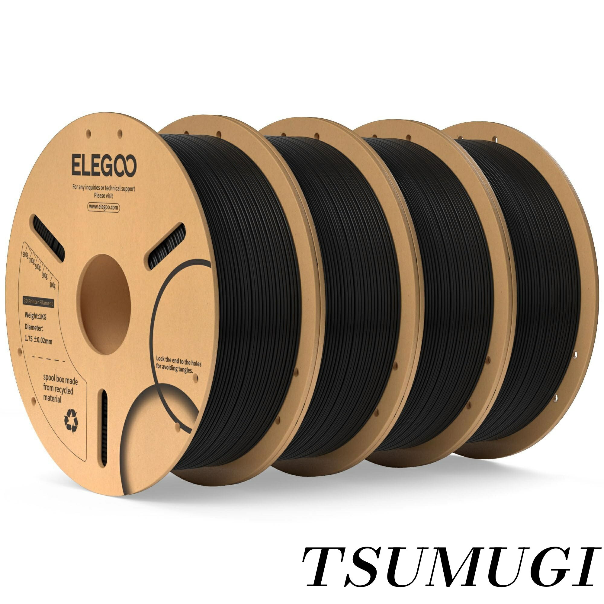 【高品質のPLAフィラメント】高品質のPLAで作られた、一般的に使用される熱可塑性材料は、より低い溶融温度と使いやすさ、反りや収縮が少ない、印刷時に無臭、光沢のある表面仕上げを提供するなどの特徴があります。【寸法精度と一貫性】 厳しい公差に...