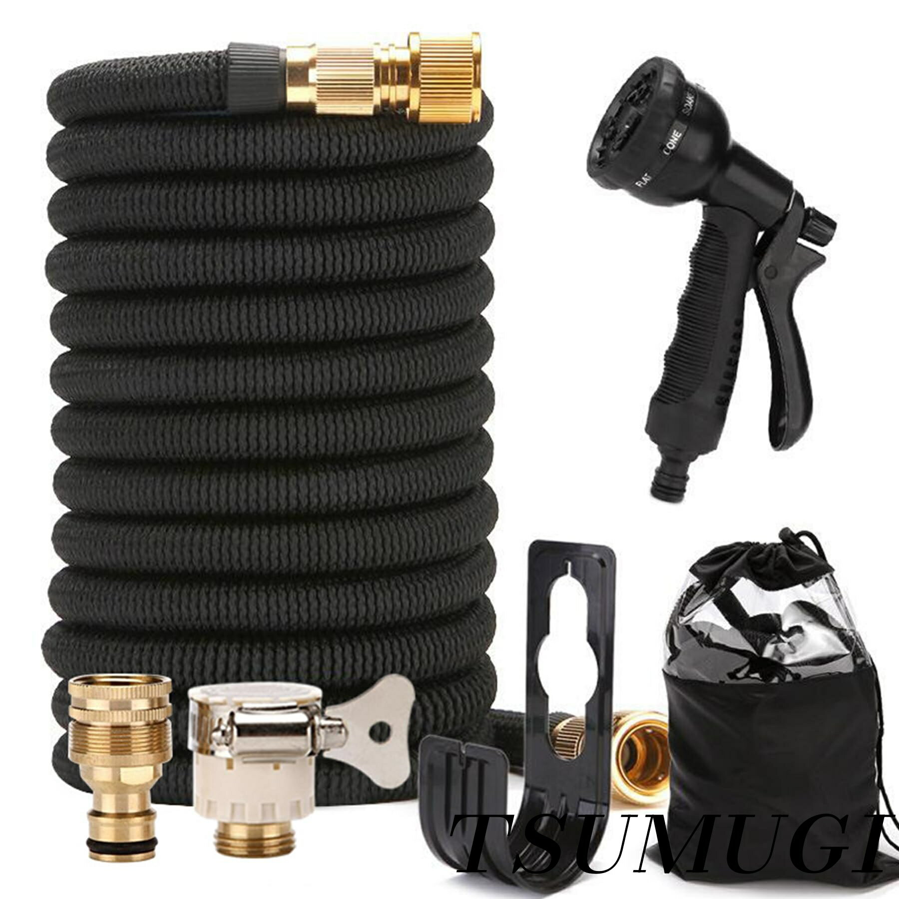 【高品質の材料】伸びるホース内層には伸縮性と回復性に優れた高品質2mmラテックスを採用し、伸縮ホースの耐久性と使用時の伸縮速度が向上しました。 外層は高品質の耐摩耗性ポリエステル繊維で作られています、伸びるホースが硬い路面を引きずったときに...