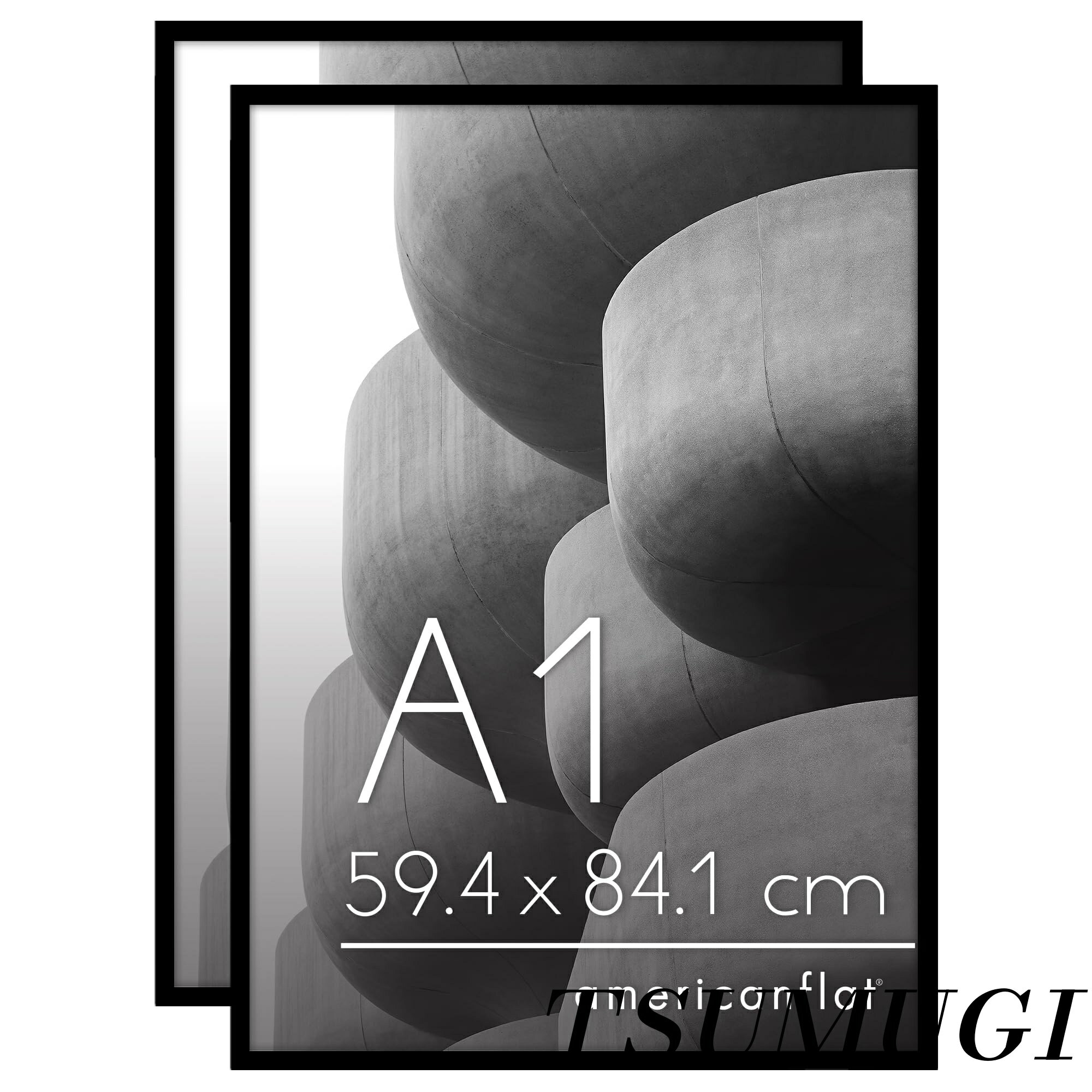 【理想的なサイズと耐久性のある素材】 このA1ポスターフレームは、スリムモールディング（細枠）を採用し、軽量で耐久性に優れたPVC素材を使用しています。ブラック仕上げのデザインが、大切な思い出やお気に入りの写真を美しく飾ります。【ユーザーフ...