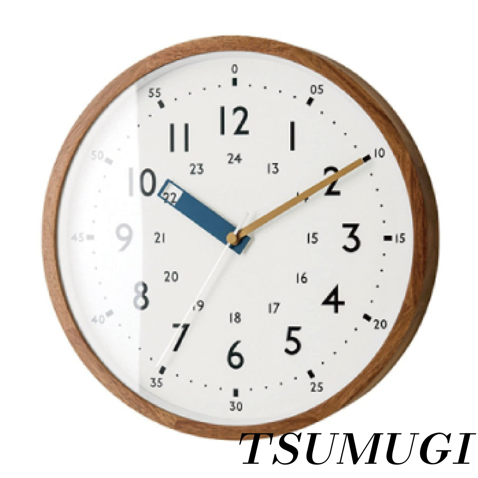 【商品の概要】お子様に時刻の読み方を教えやすい時計というコンセプトで開発したウォールクロックです。暖かみのあるウッドフレームにホワイトの文字盤を配し、カラフルな針を合わせたおしゃれなデザインと、短針の小さな窓から24時間制の数字が覗くユニー...