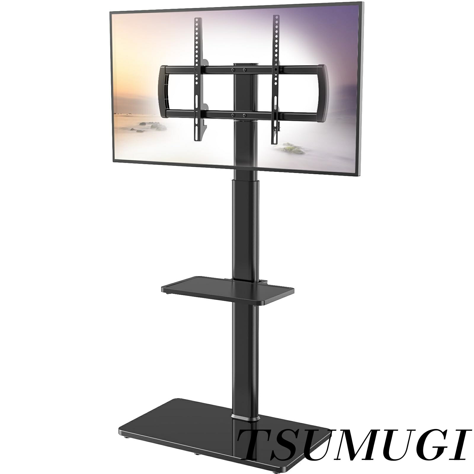 【取り付け可能なテレビ】対応インチ：32~65インチ以内。対応重量：40kg以内。対応VESA：背面に正方形もしくは長方形に4点のネジ穴が開いています。ネジ寸法は横が100〜400mm以内、縦が100〜400mm以内が必要です。対応タイプ：...