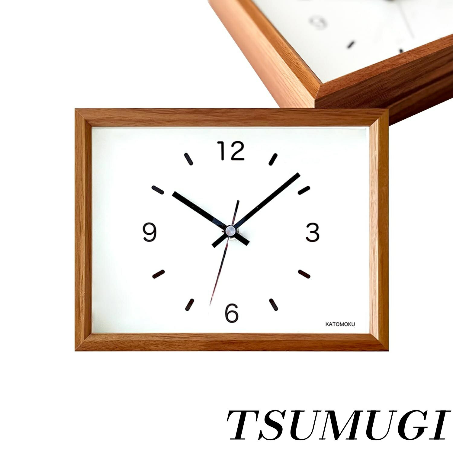 サイズ：約220×170×50mm 重量：約450g 材質：ウォールナット、アクリル、MDF 生産国：日本 カラー：ブラウン 仕様：スイープムーブメント 付属品：説明書、保証書、単3電池、壁掛け用ネジ【商品説明】KATOMOKUの「Dual...