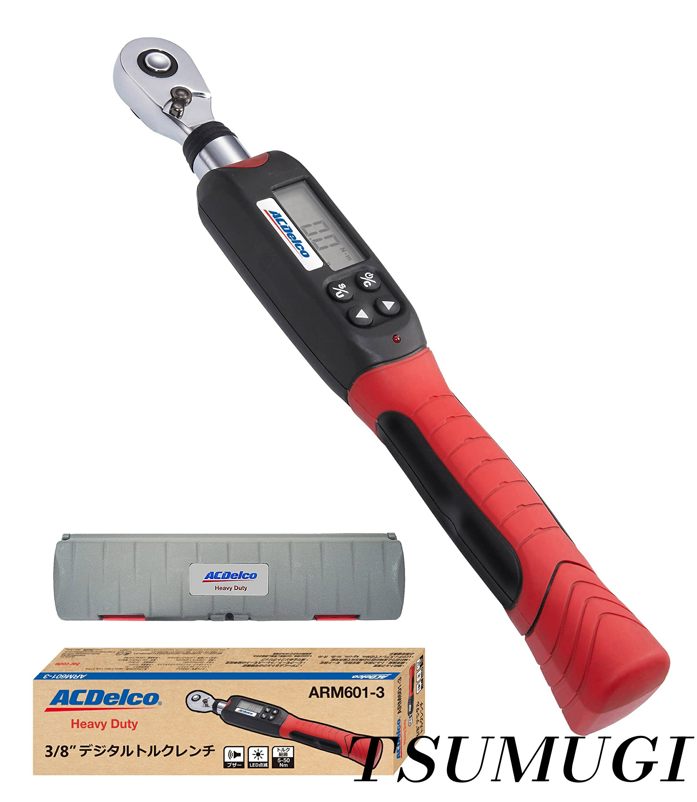 【先端技術】 4つの異なる単位（N-m、kg-cm、ft-lbs、in-lb）のリアルタイムトルク値表示を自由に選択できます。トルク値は5?50Nmに適しており、設定されたトルク値に到達すると、LED警告灯及びブザーの警告でリマインダされま...