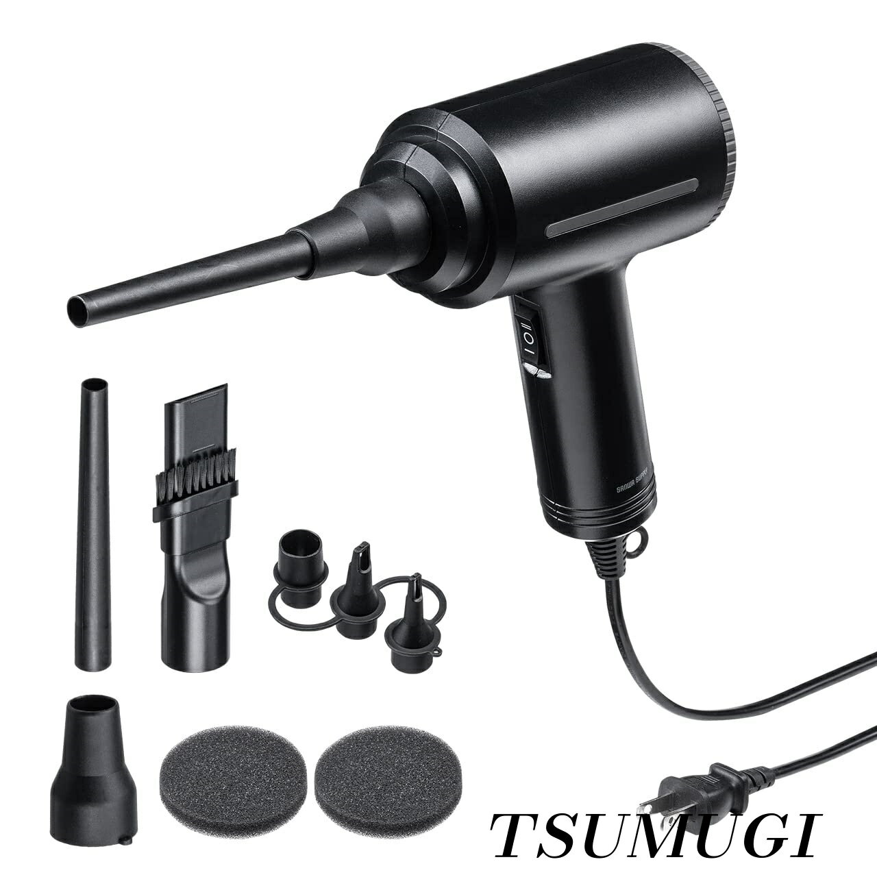 ?【 超強力 】 強力 な風がほこりや隙間のゴミを吹き飛ばしてくれるAC電源タイプの 電動 エアダスター です。キーボードや PC のお掃除はもちろん、エアコンや掃除機のフィルターのお手入れや空気入れなど様々な場面で役立ちます。?【AC電源...