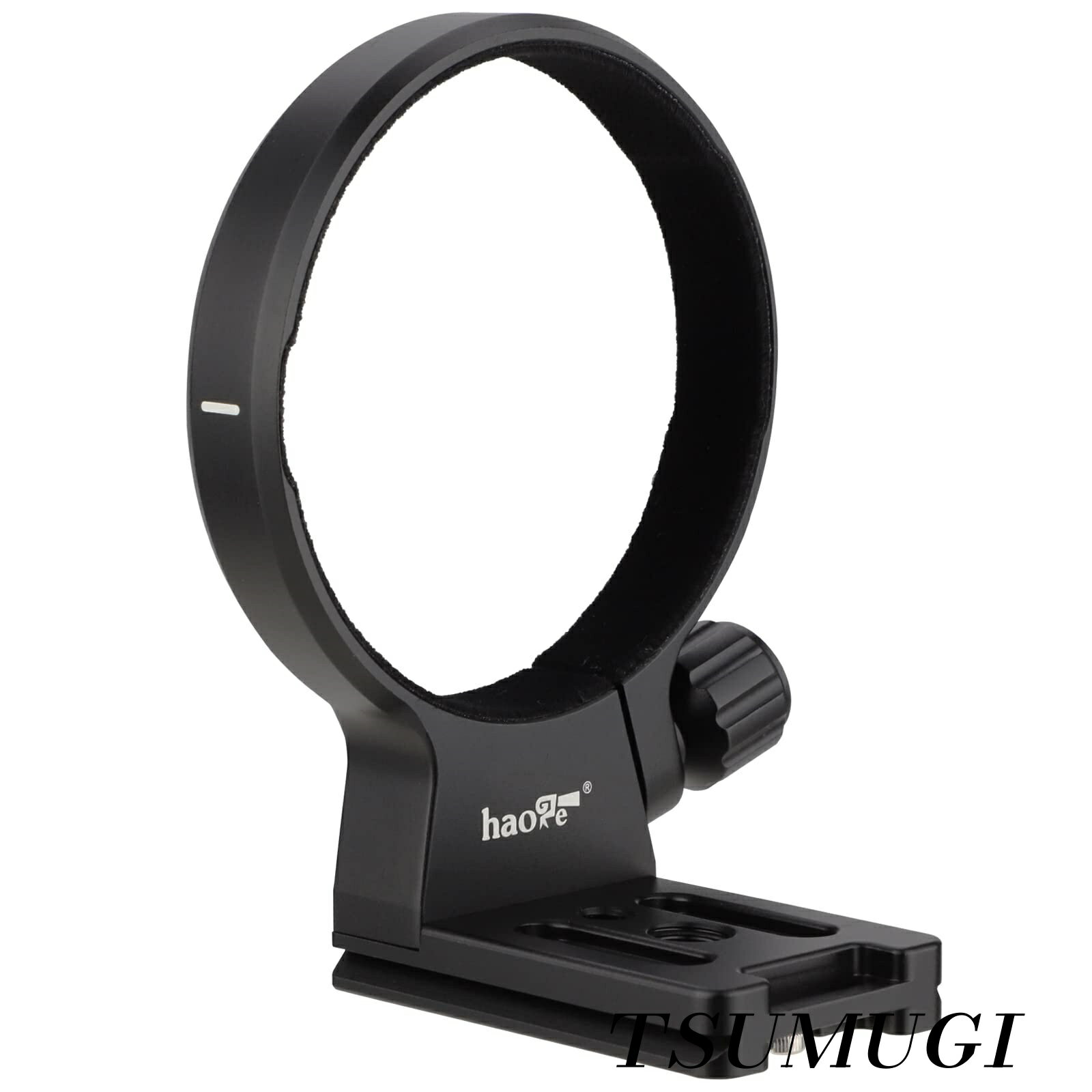 Haoge LMR-RF140 三脚マウントリングは、Canon RF100-400mm F5.6-8 IS USMレンズ Canon RFレンズ三脚マウントリング用に設計されています。Arca-Swiss規格のボールヘッド、クランプ、パノ...