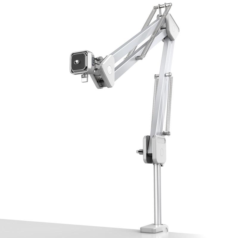 TH04 カメラアーム スタンド 俯瞰撮影 アーム 耐荷重2KG 延長アーム 910mm 全金属 Ukaクイックリリース付き 360度回転 自由雲台 1/4ネジ 手元撮影 マイクアーム webカメラスタンド YouTube Tiktok L...