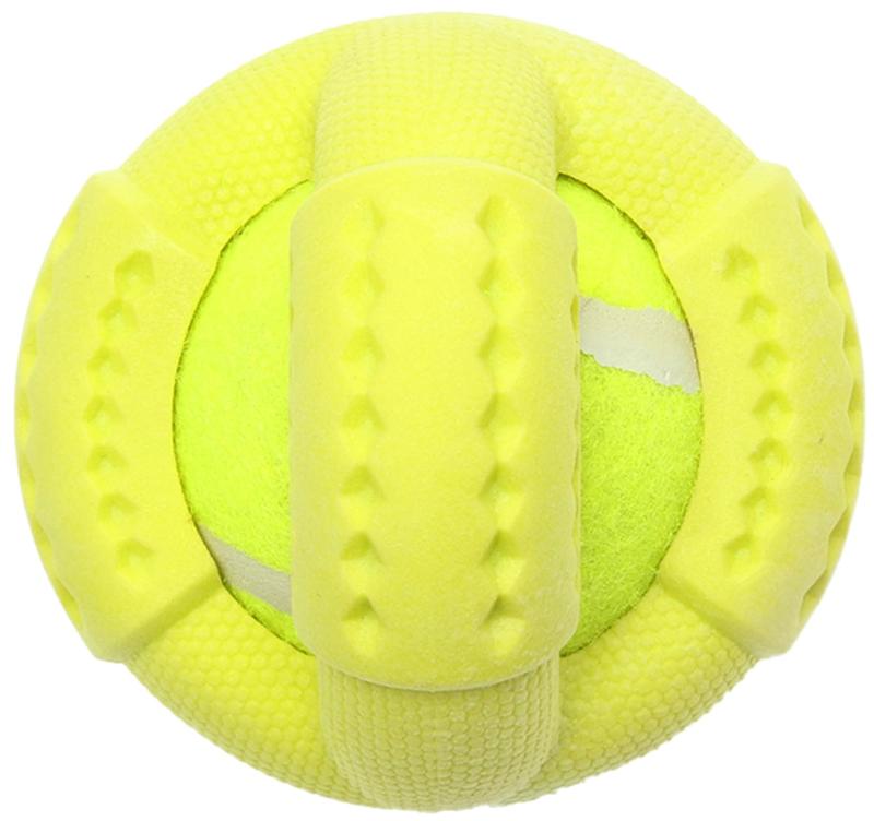 ルークラン ROOP(ループ) 犬用おもちゃ ハウンズ クロスボール イエロー本体サイズ (幅X奥行X高さ) :8.5×8.5×8.5cm本体重量:0.1kg原産国:中華人民共和国