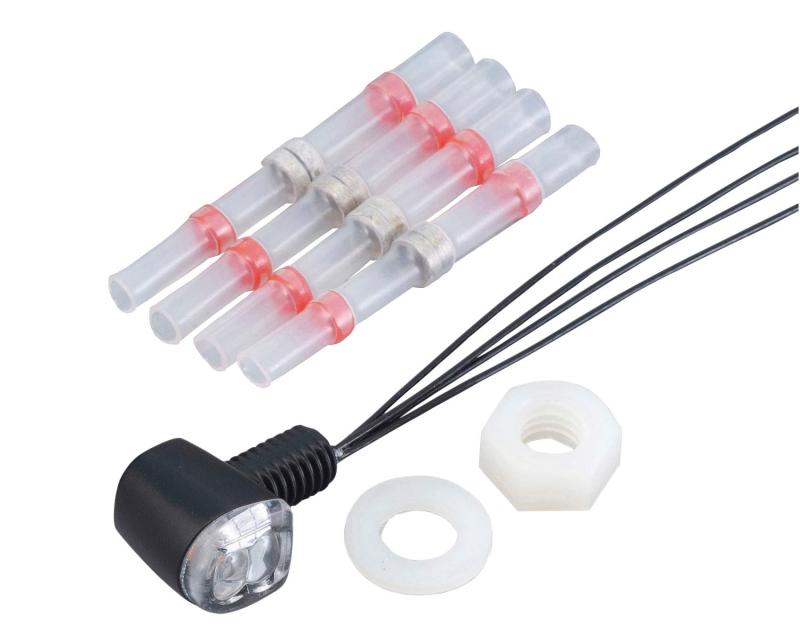 キジマ(Kijima) バイクパーツ LEDテールランプ Nanoタイプ ブラックボディー/クリアレンズ 218-31491個販売12V0.2/0.9Wサイズ:ネジ径/M6×10mm ・ ボディー/9.8×9.8×14.2mmEマーク:50...
