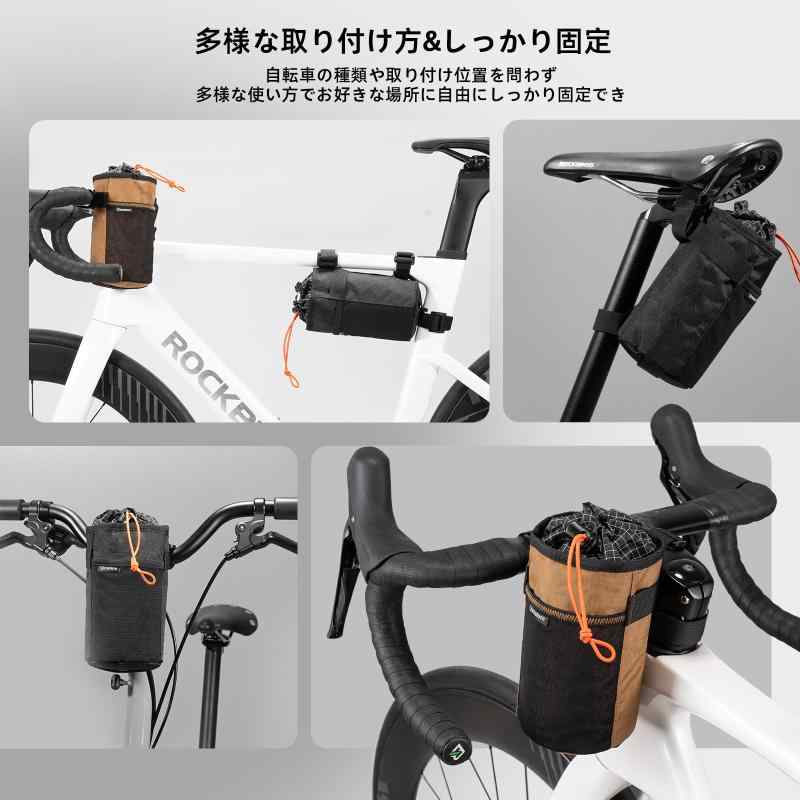 自転車 ドリンクホルダー バイク ボトルホルダー ペットボトルホルダー 保温 保冷 取付簡単 自由調節可能 携帯収納付きメッシュポケット付き 脱着可能な滑り止めベルクロ3本付き ロ保冷・保温効果内側の断熱アルミフィルムと多層の厚みのある素材...