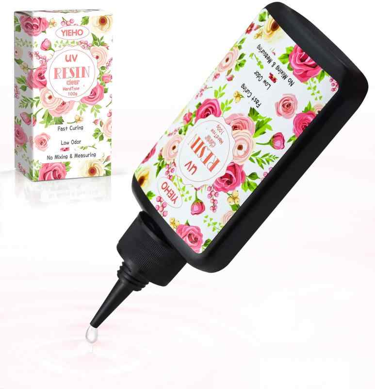 UV レジン液 100g 400g 1000g アップグレードされた低粘度超透明で硬いUV レジン液速硬化-レジン初心者向け Resin UV/LED対応DIYハンドメイドジュエリー, 工業用鋳造樹脂アートワーク100g