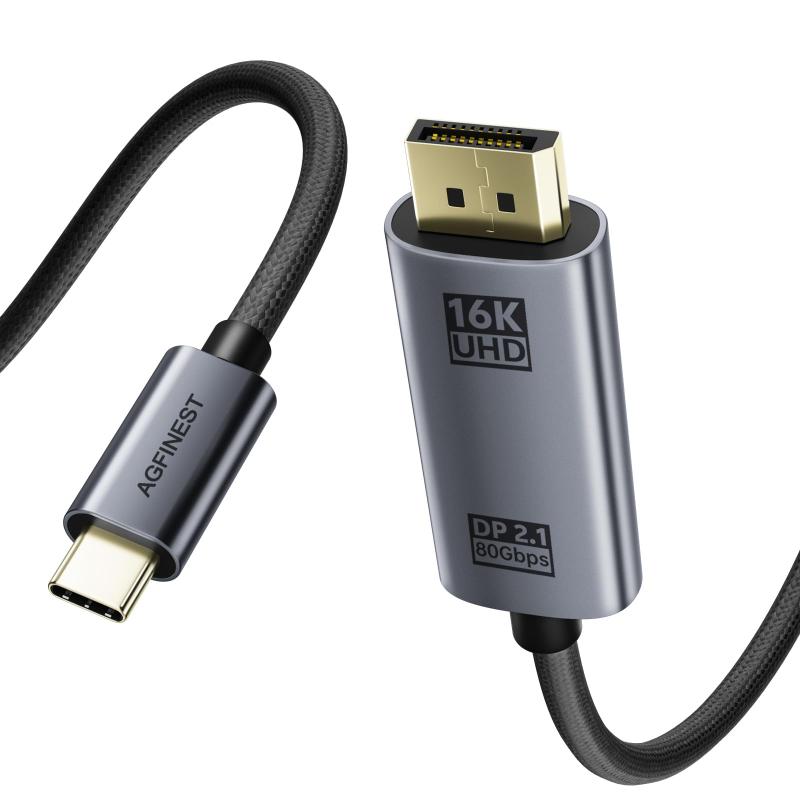 80Gbps Type-C DisplayPort 2.1変換ケーブル 80Gbps Type-C DisplayPort 2.1変換ケーブル