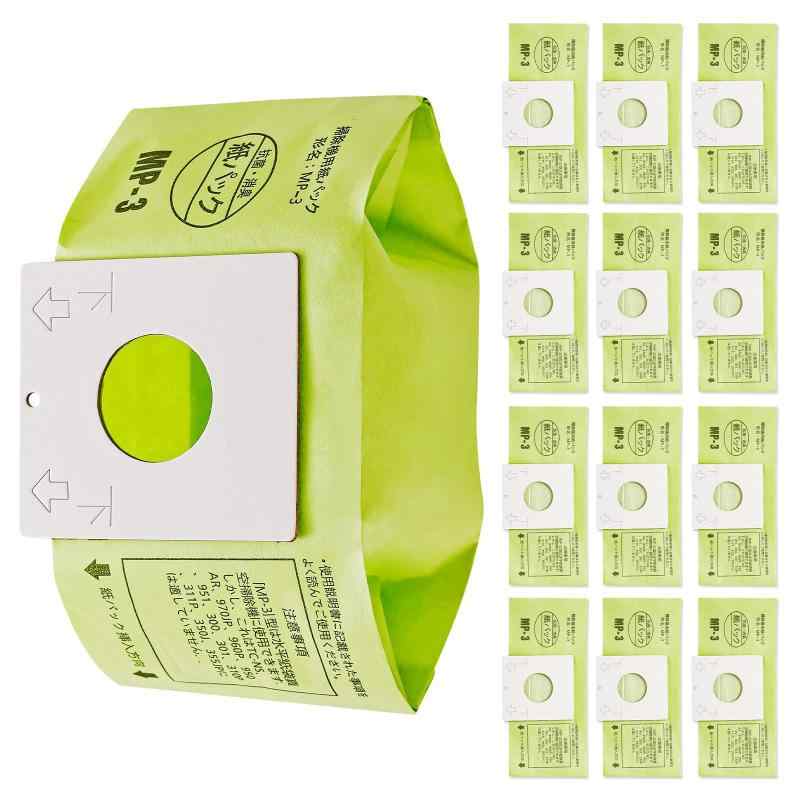 三菱 掃除機 紙パック MP-3 互換品 12枚入 抗菌・消臭タイプ MP-3a/MP-7a/MP-9a対応 横型専用 Be-Kシリーズ対応 TC-FD2E/TC-FJ2E/TC-FM2E/TC-GS2Eなど適用 交換用ダストパック形名 M...