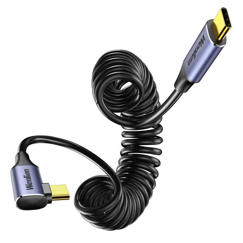 PD100W 急速充電 480Mbps 高速データ転送 Type-C to Type-C（CtoC）まきとり充電ケーブル